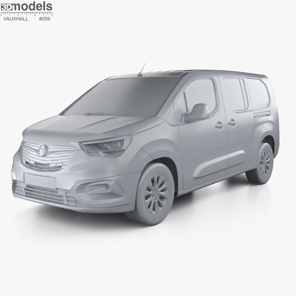Vauxhall Combo Life XL 2021 3D model - Download Van on 3DModels.org