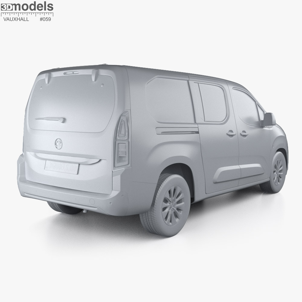 Vauxhall Combo Life XL 2021 3D model - Download Van on 3DModels.org