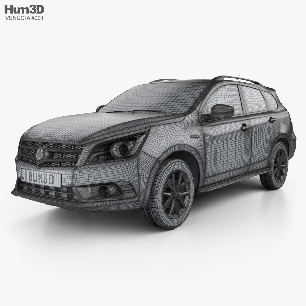 Venucia T70 2019 3D 모델 - 다운로드 Crossover SUV on 3DModels.org