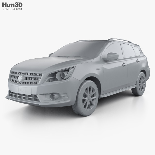 Venucia T70 2019 3D model - Download Crossover SUV on 3DModels.org