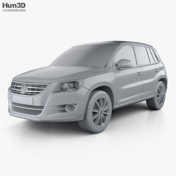 Volkswagen Tiguan 2012 3D model - Download Crossover SUV on 3DModels.org