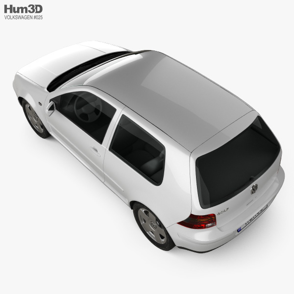Volkswagen Golf IV 3-door 1997 3D model - Download Hatchback on ...