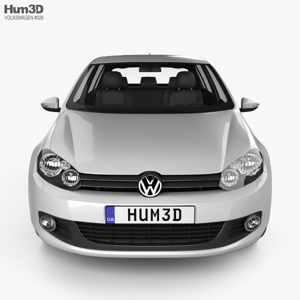 Volkswagen Golf 5-door 2012 3D model - Download Hatchback on 3DModels.org