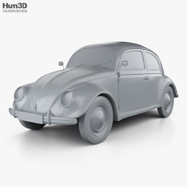 Volkswagen Beetle 1949 3D model - Download Hatchback on 3DModels.org