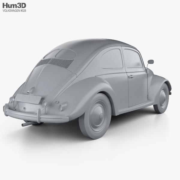 Volkswagen Beetle 1949 3D model - Download Hatchback on 3DModels.org