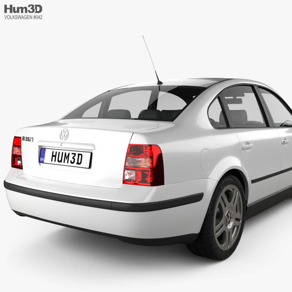 Volkswagen Passat B5 sedan 2005 3D model - Download Sedan on 3DModels.org