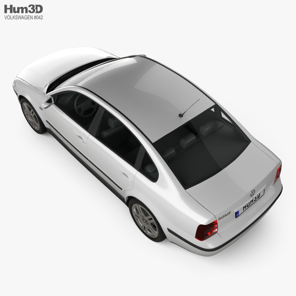 Volkswagen Passat B5 sedan 2005 3D model - Download Sedan on 3DModels.org