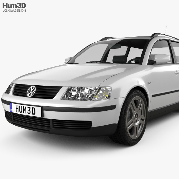 Volkswagen Passat (B5) variant 2005 3D model - Download Wagon car on ...