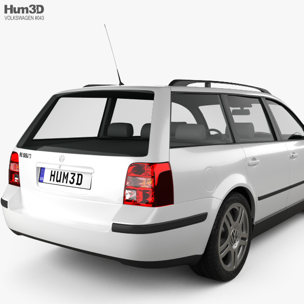 Volkswagen Passat (B5) variant 2005 3D model - Download Wagon car on ...