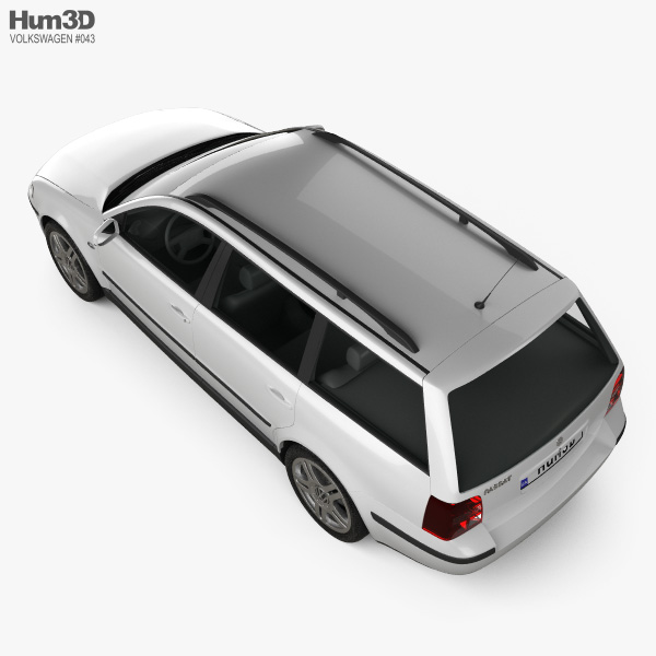 Volkswagen Passat (B5) variant 2005 3D model - Download Wagon car on ...