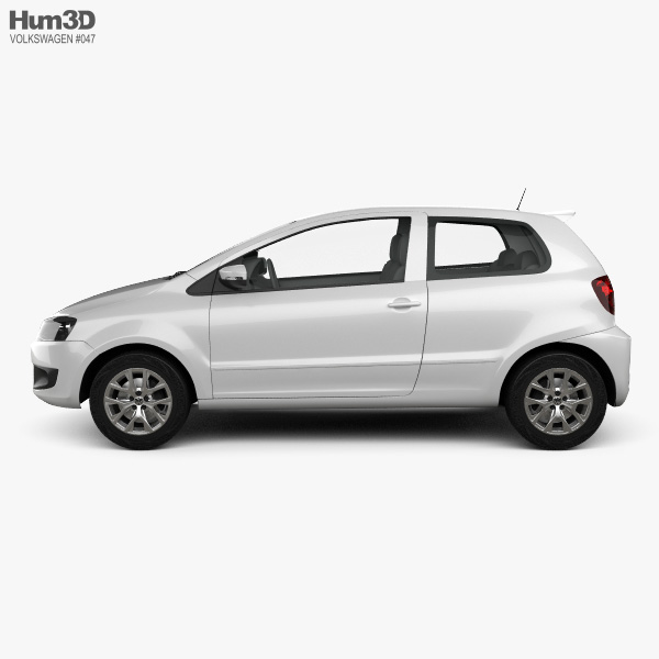 Volkswagen Fox 3-door 2014 3D model - Download Hatchback on 3DModels.org