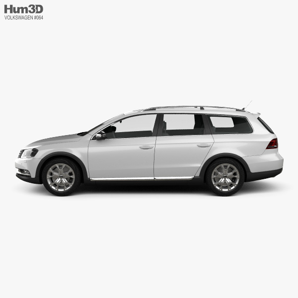 Volkswagen Passat (B7) Alltrack 2014 3D model - Download Wagon car on ...