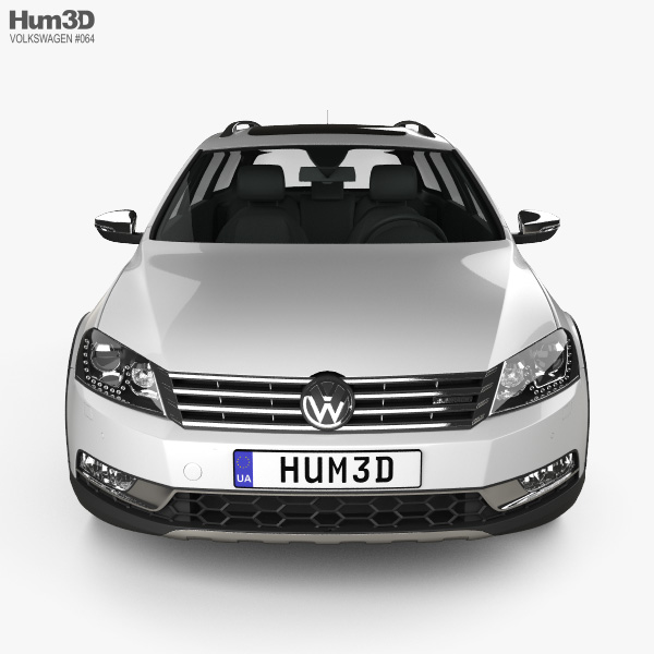 Volkswagen Passat (B7) Alltrack 2014 3D model - Download Wagon car on ...