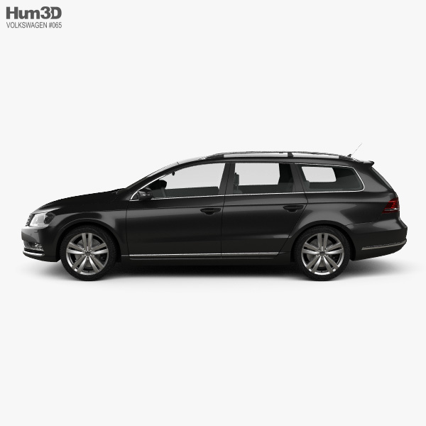 Volkswagen Passat (B7) variant 2014 3D model - Download Wagon car on ...