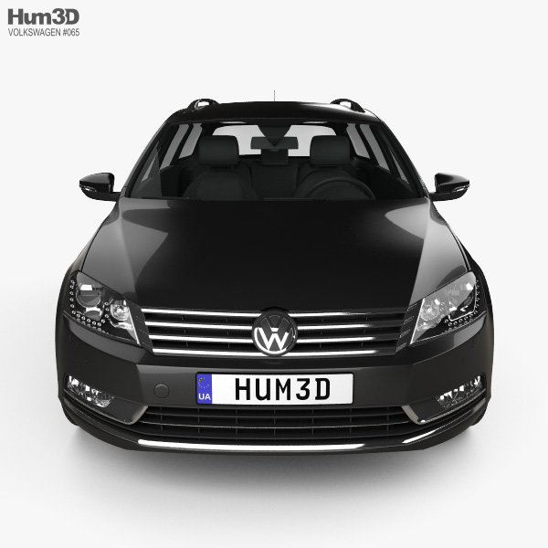 Volkswagen Passat (B7) variant 2014 3D model - Download Wagon car on ...