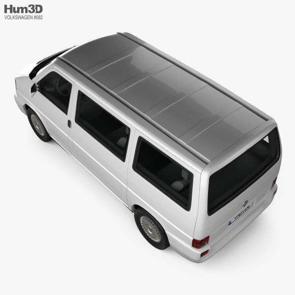 Volkswagen Transporter (T4) Caravelle 2003 3D model - Download Van on ...