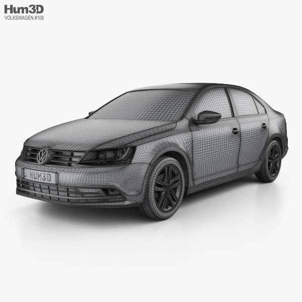 Volkswagen Jetta 2018 3D model - Download Sedan on 3DModels.org