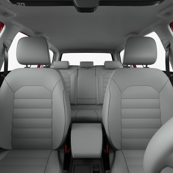 Volkswagen Golf variant with HQ interior 2016 3D model - Download Wagon ...
