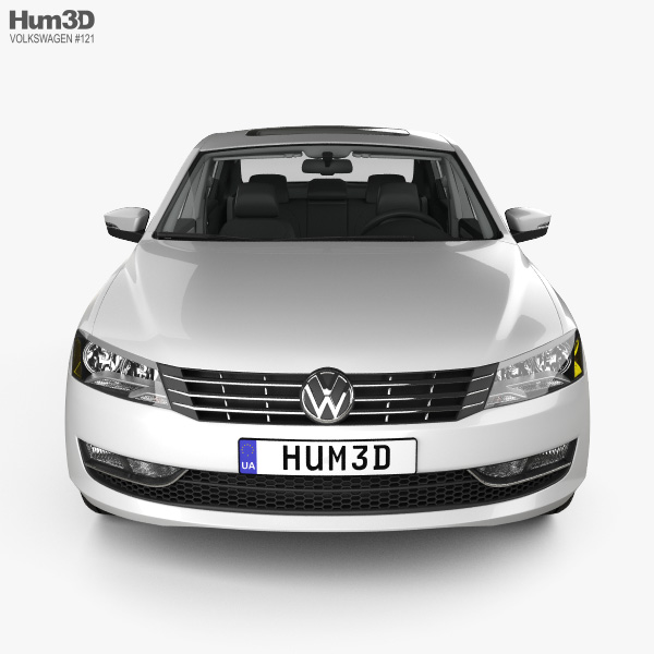 Volkswagen Passat (B7) with HQ interior 2014 3D model - Download Sedan ...