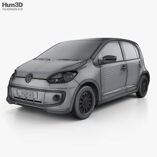 Volkswagen Up 5-door BR-spec 2017 3D model - Download Hatchback on ...