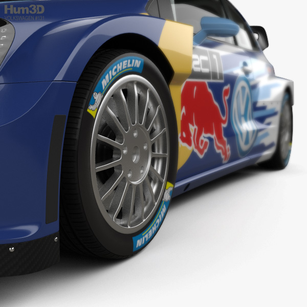 Volkswagen Polo R WRC Race Car 2018 3D model - Download Hatchback on ...