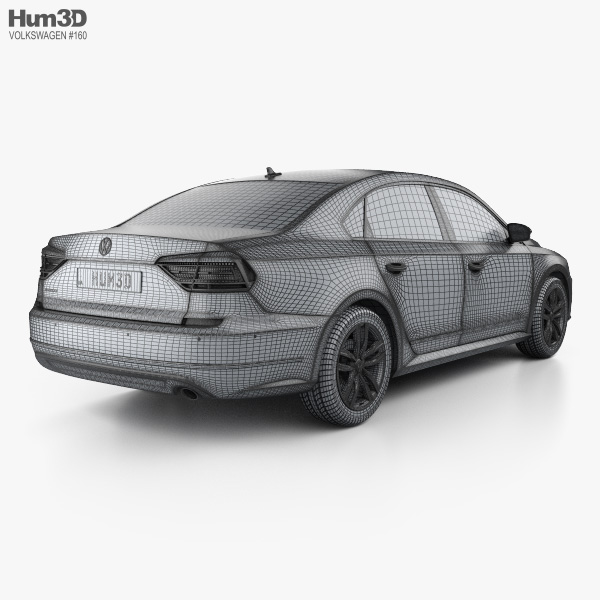Volkswagen Passat (NMS) 2019 3D model - Download Sedan on 3DModels.org