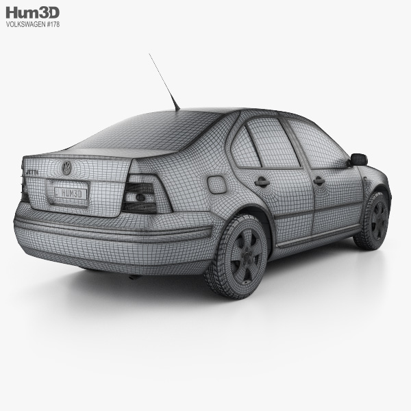 Volkswagen Jetta sedan 2005 3D model - Download Sedan on 3DModels.org
