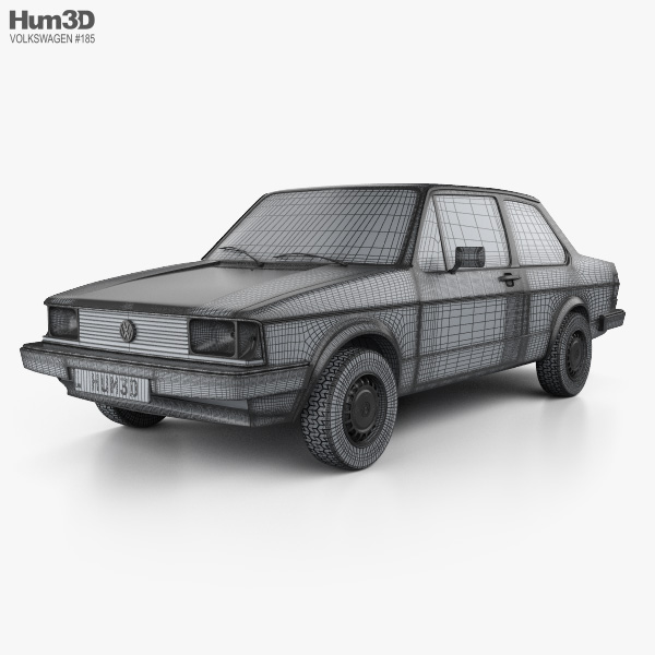 Volkswagen Jetta 2-door 1979 3D model - Download Sedan on 3DModels.org