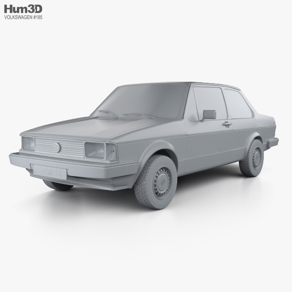 Volkswagen Jetta 2-door 1979 3D model - Download Sedan on 3DModels.org