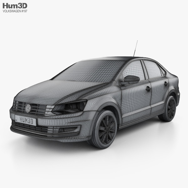 Volkswagen Vento 2019 Modelo 3D - Descargar Sedan activado 3DModels.org