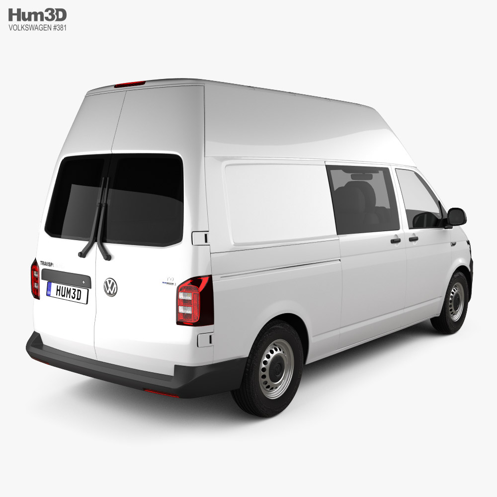Volkswagen Transporter (T6) Panel Van High Roof 2019 3D model ...
