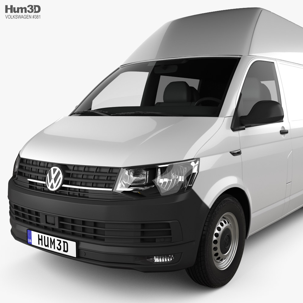 Volkswagen Transporter (T6) Panel Van High Roof 2019 3D model ...