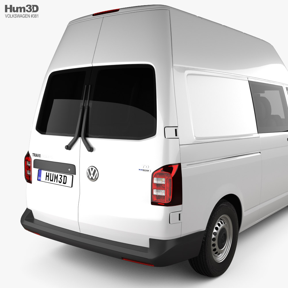 Volkswagen Transporter (T6) Panel Van High Roof 2019 3D model ...