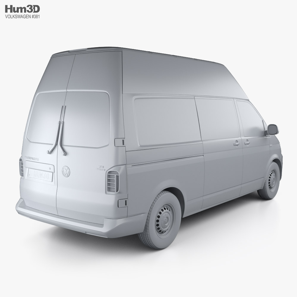 Volkswagen Transporter (T6) Panel Van High Roof 2019 3D model ...