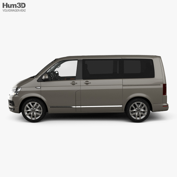 Volkswagen Transporter (T6) Multivan with HQ interior 2019 3D model ...