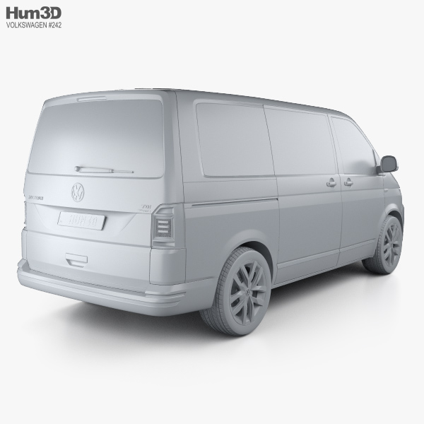 Volkswagen Transporter (T6) Multivan con interior 2019 Modelo 3D ...