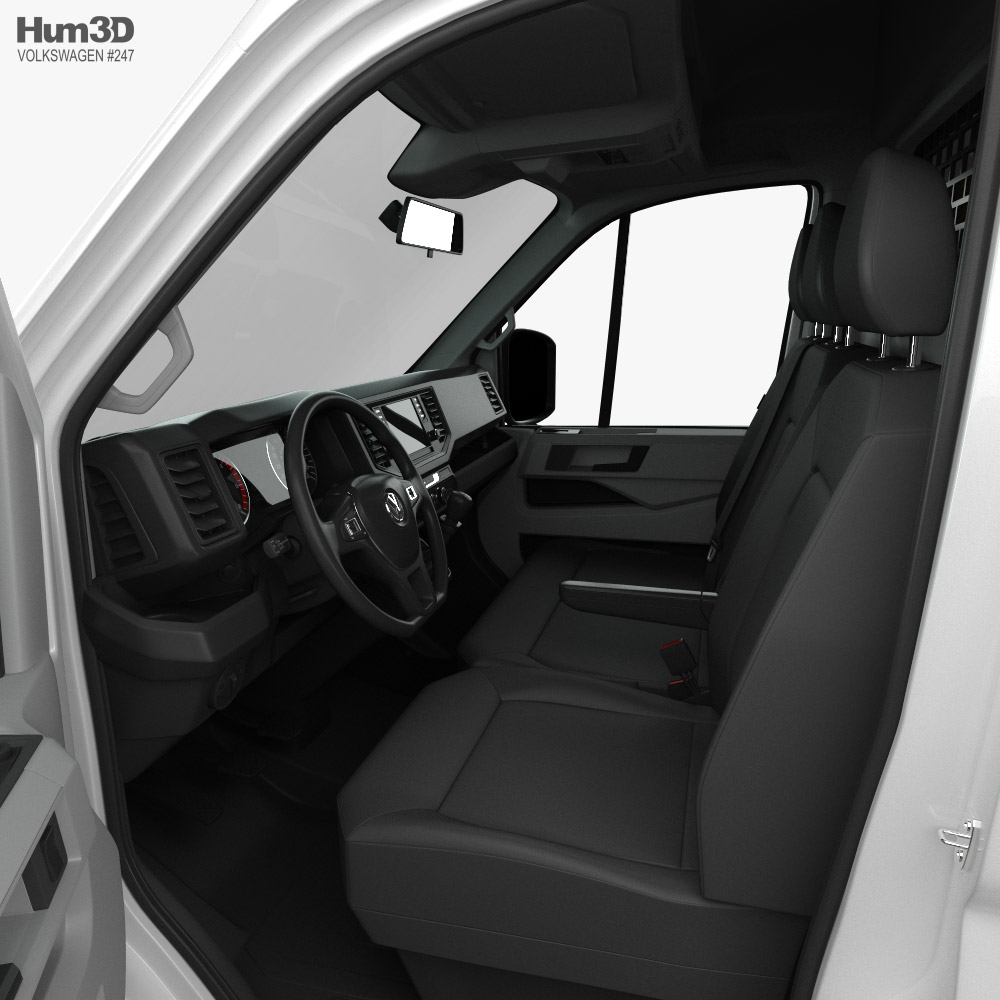 Volkswagen Crafter L1H2 with HQ interior 2020 3D model - Download Van ...