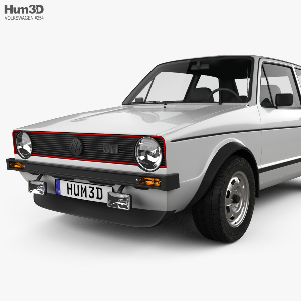 Volkswagen Golf GTI 1975 Modelo 3D - Baixar Hatchback no 3DModels.org