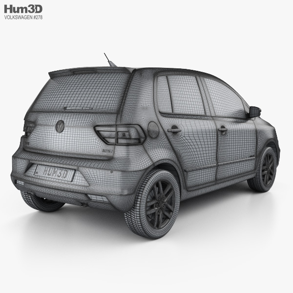Volkswagen Fox Highline 2020 3D model - Download Hatchback on 3DModels.org