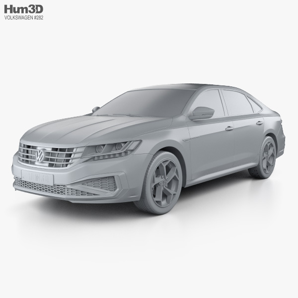 Volkswagen Passat R-Line 2021 3D model - Download Sedan on 3DModels.org