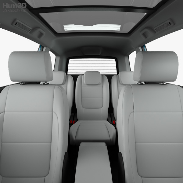 Volkswagen Sharan with HQ interior 2019 3D model - Download Van on ...