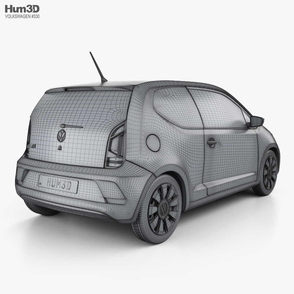 Volkswagen Up 3-door 2020 3D model - Download Hatchback on 3DModels.org