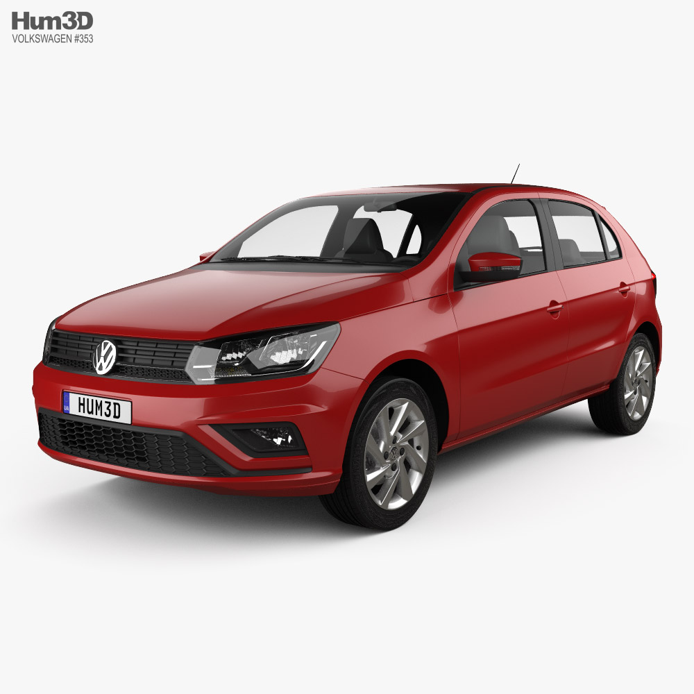Volkswagen Gol hatchback 2019 Modelo 3D - Descargar Hatchback activado ...