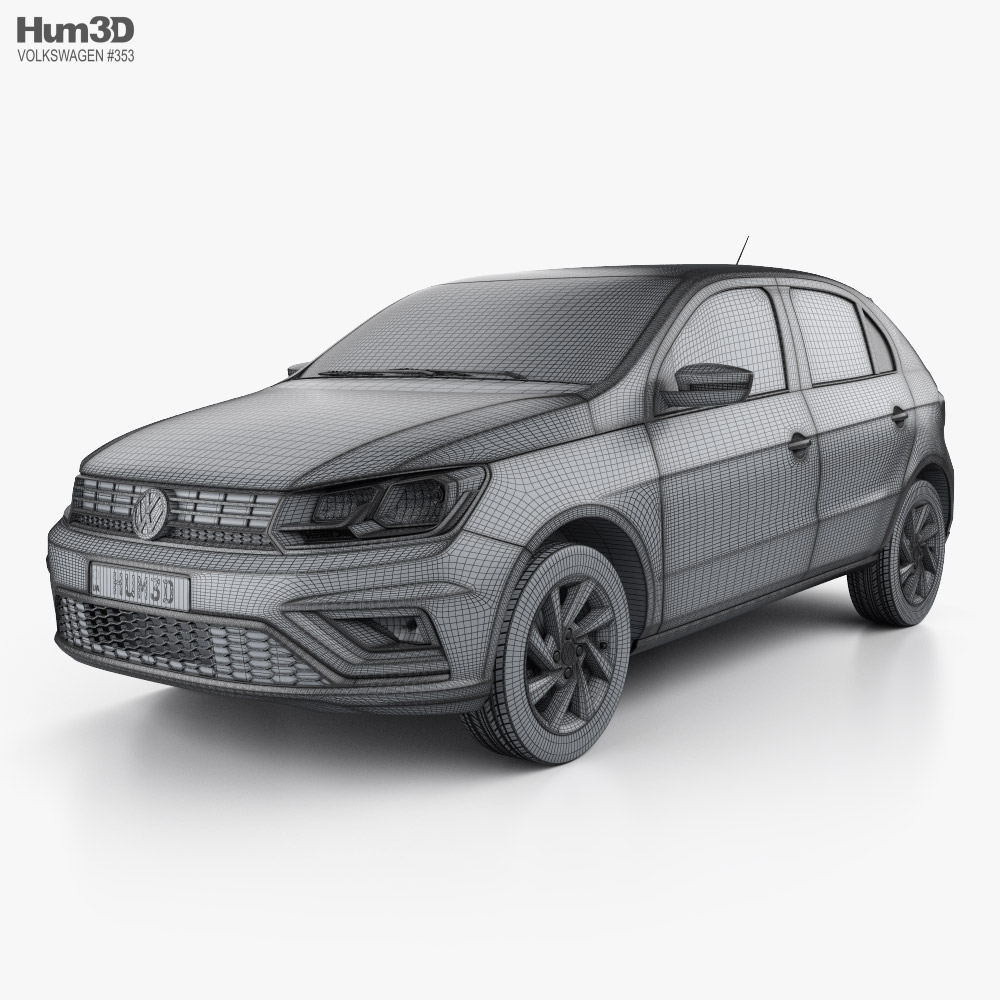 Volkswagen Gol hatchback 2019 Modelo 3D - Descargar Hatchback activado ...