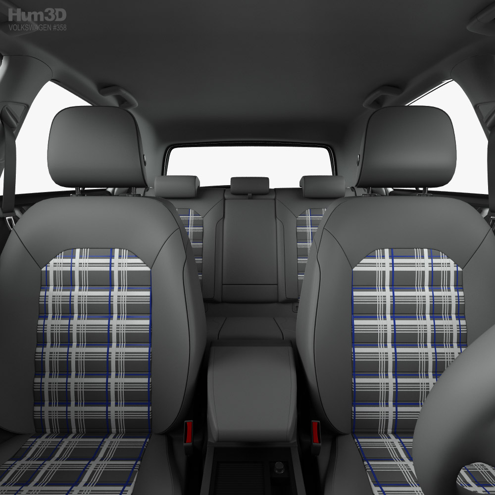 Volkswagen Golf GTE hatchback 5-door with HQ interior 2019 3D model ...