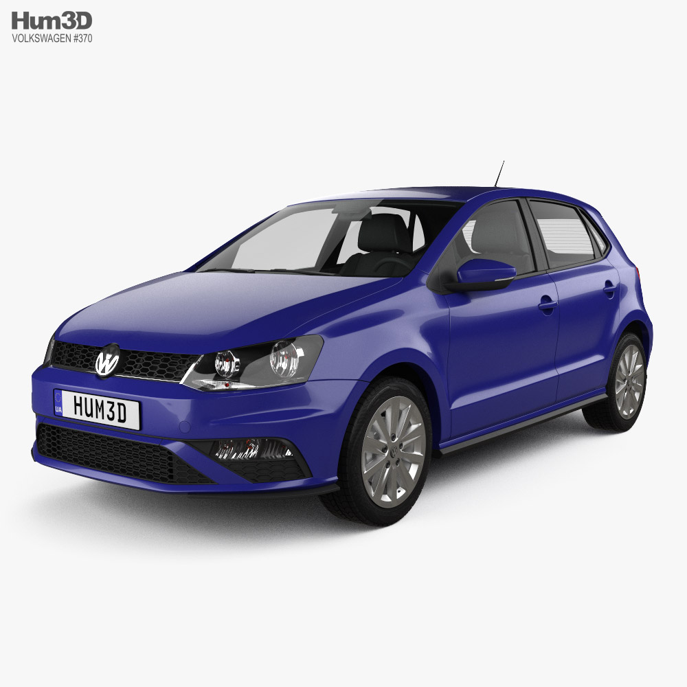 Volkswagen Polo 5-door hatchback 2022 3D model - Download Hatchback on ...