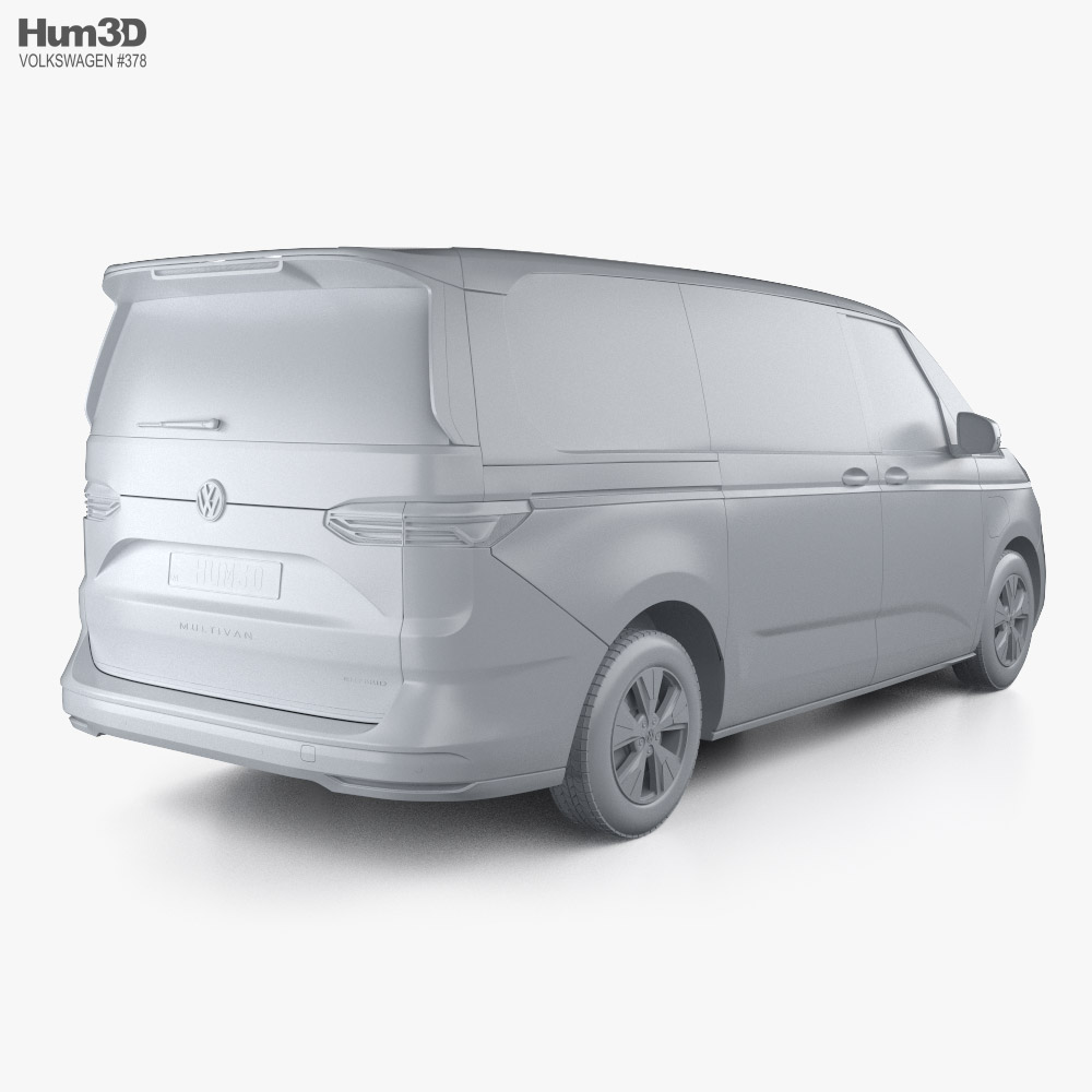 Volkswagen Transporter Multivan LWB 2024 Modelo 3D - Descargar Van on ...