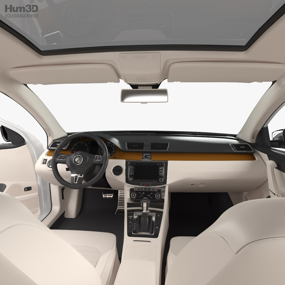 Volkswagen Passat Alltrack with HQ interior 2014 3D model - Download ...