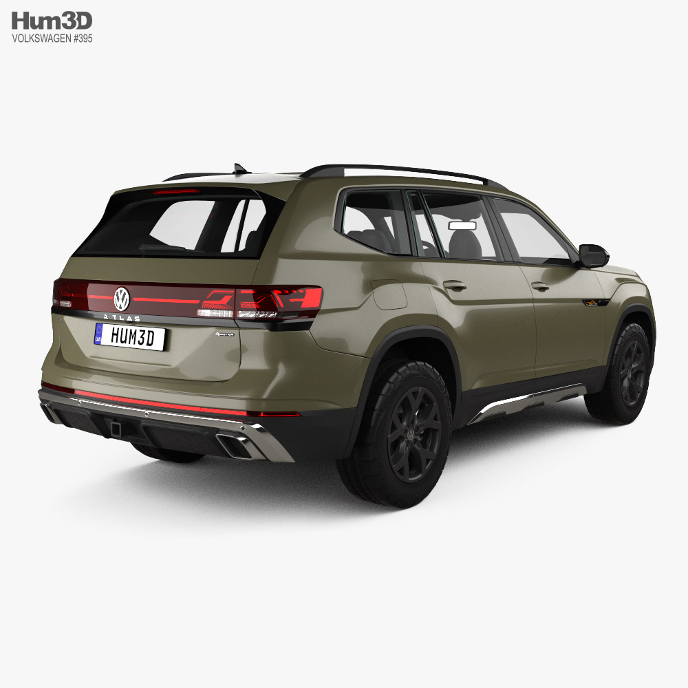 Volkswagen Atlas SEL Peak Edition 2025 3D model - Download Crossover ...