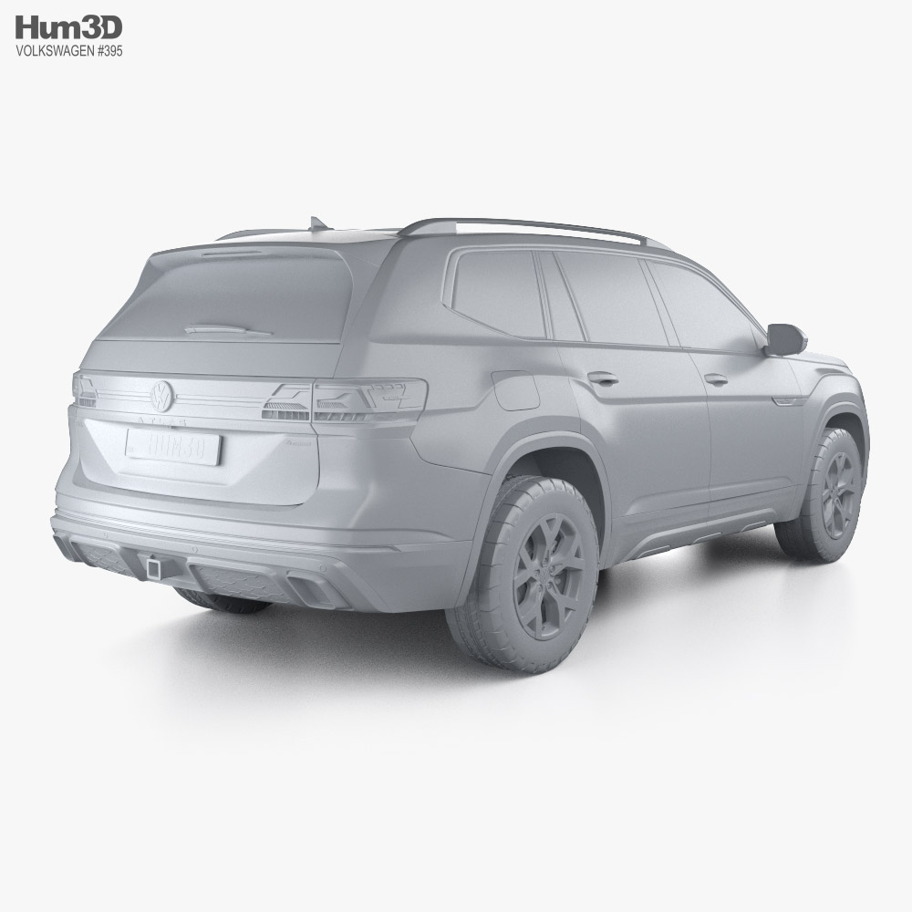 Volkswagen Atlas SEL Peak Edition 2025 3D model - Download Crossover ...